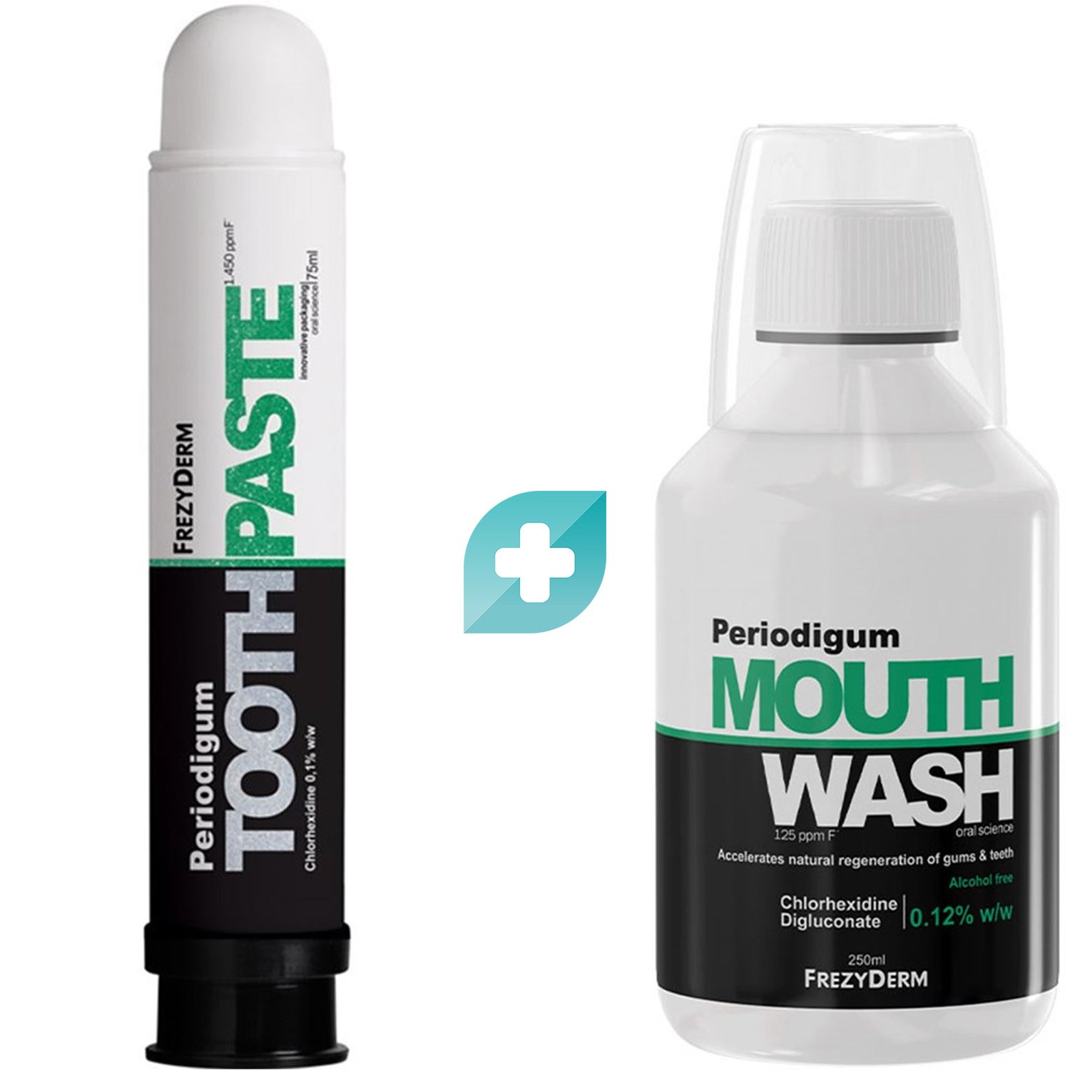 Σετ Frezyderm Periodigum Toothpaste 75ml & Periodigum Mouthwash 250ml ...