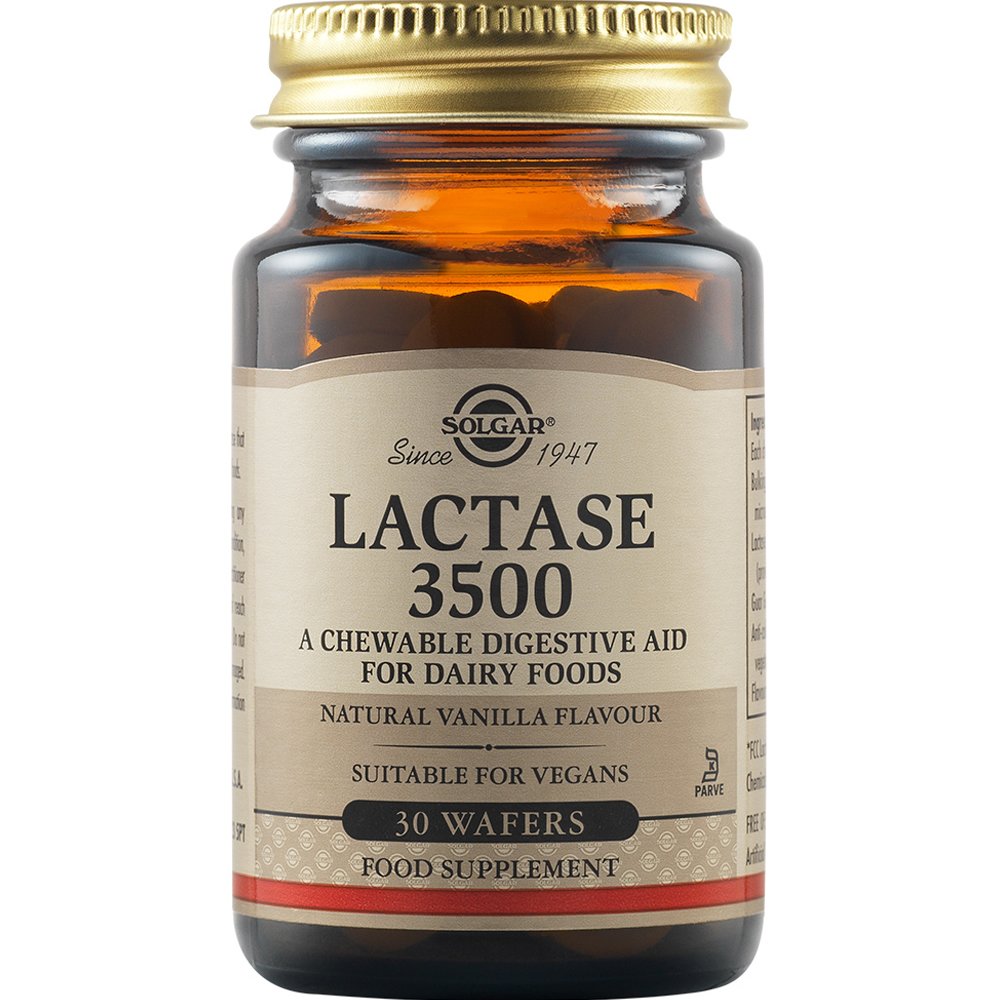 Solgar Lactase 3500, 30 Wafers | Pharm24.gr