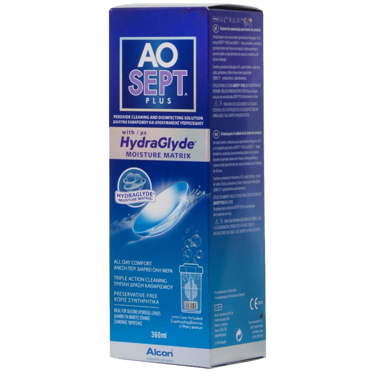 Alcon Ao Sept Plus with HydraGlyde Moisture Matrix 360ml | Pharm24.gr
