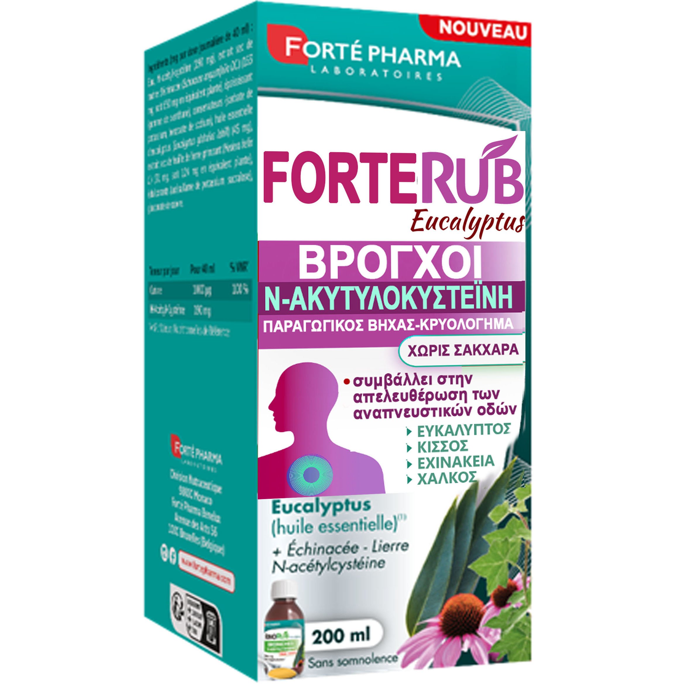 Forte Pharma Forte Rub Eucalyptus Syrup 200ml | Pharm24.gr
