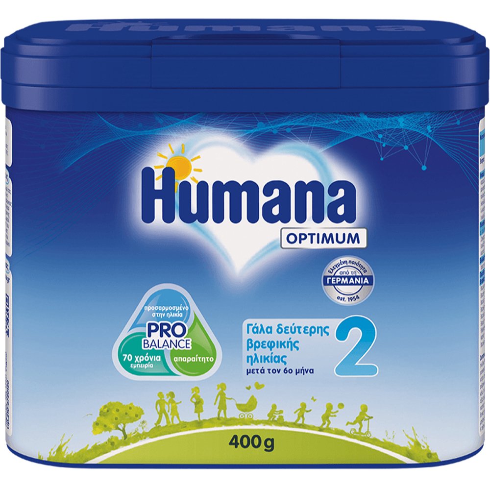 Humana Optimum Milk 2, 6m+ 400g | Pharm24.gr