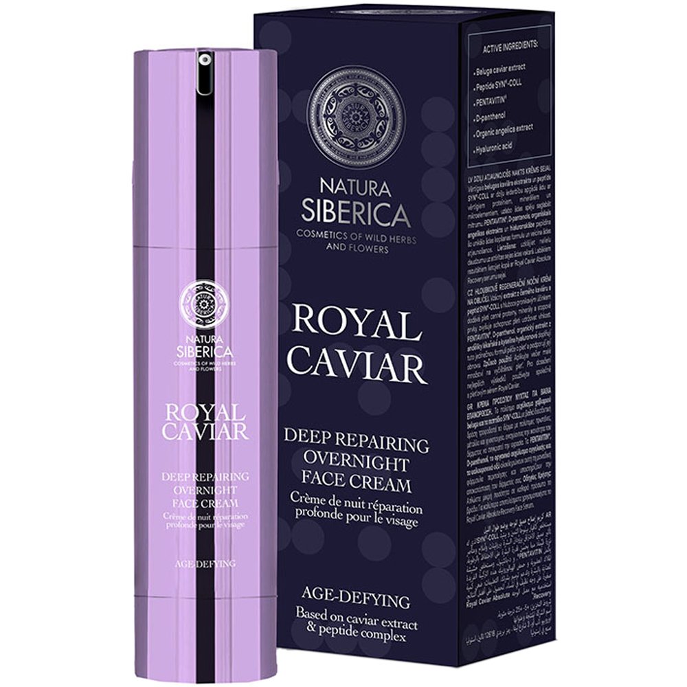 Natura Siberica Royal Caviar Deep Repairing Overnight Face Cream 50ml ...