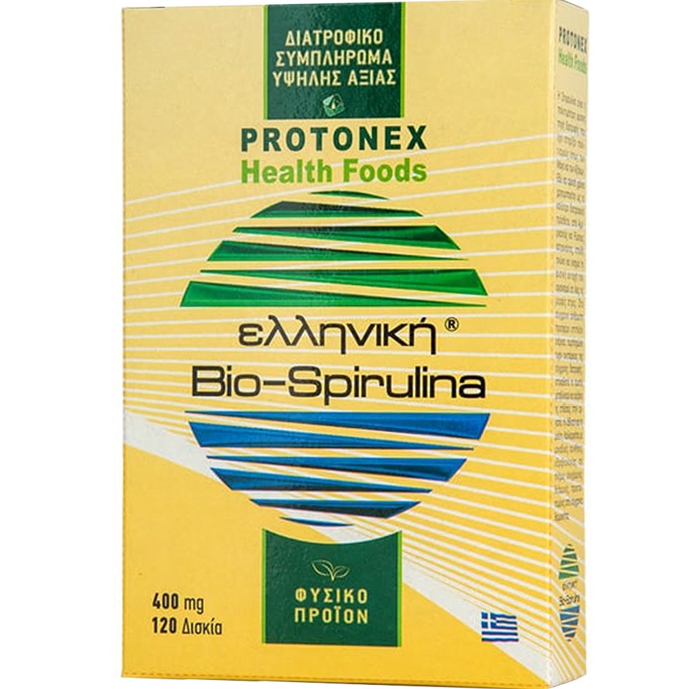 Protonex Bio-Spirulina 400mg, 120tabs | Pharm24.gr
