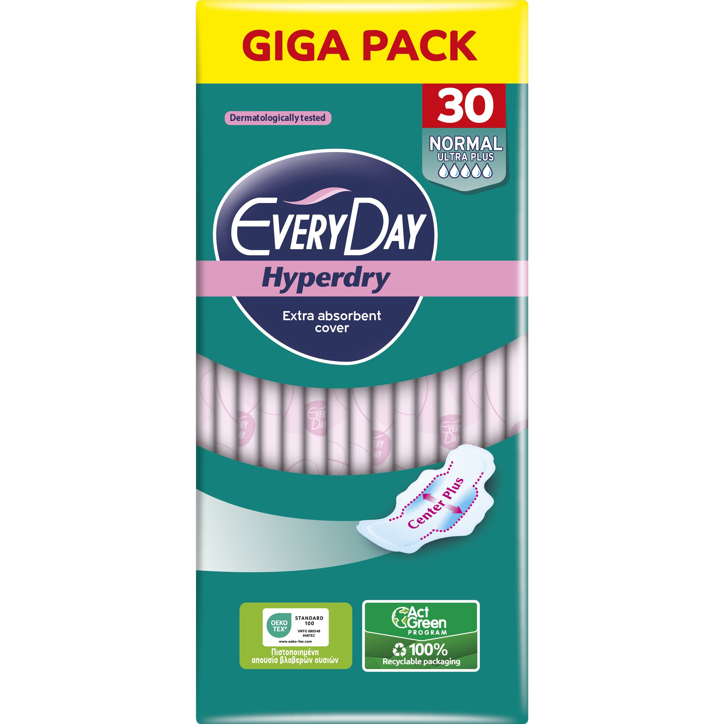 Every Day Hyperdry Normal Ultra Plus Giga Pack 30 Τεμάχια | Pharm24.gr