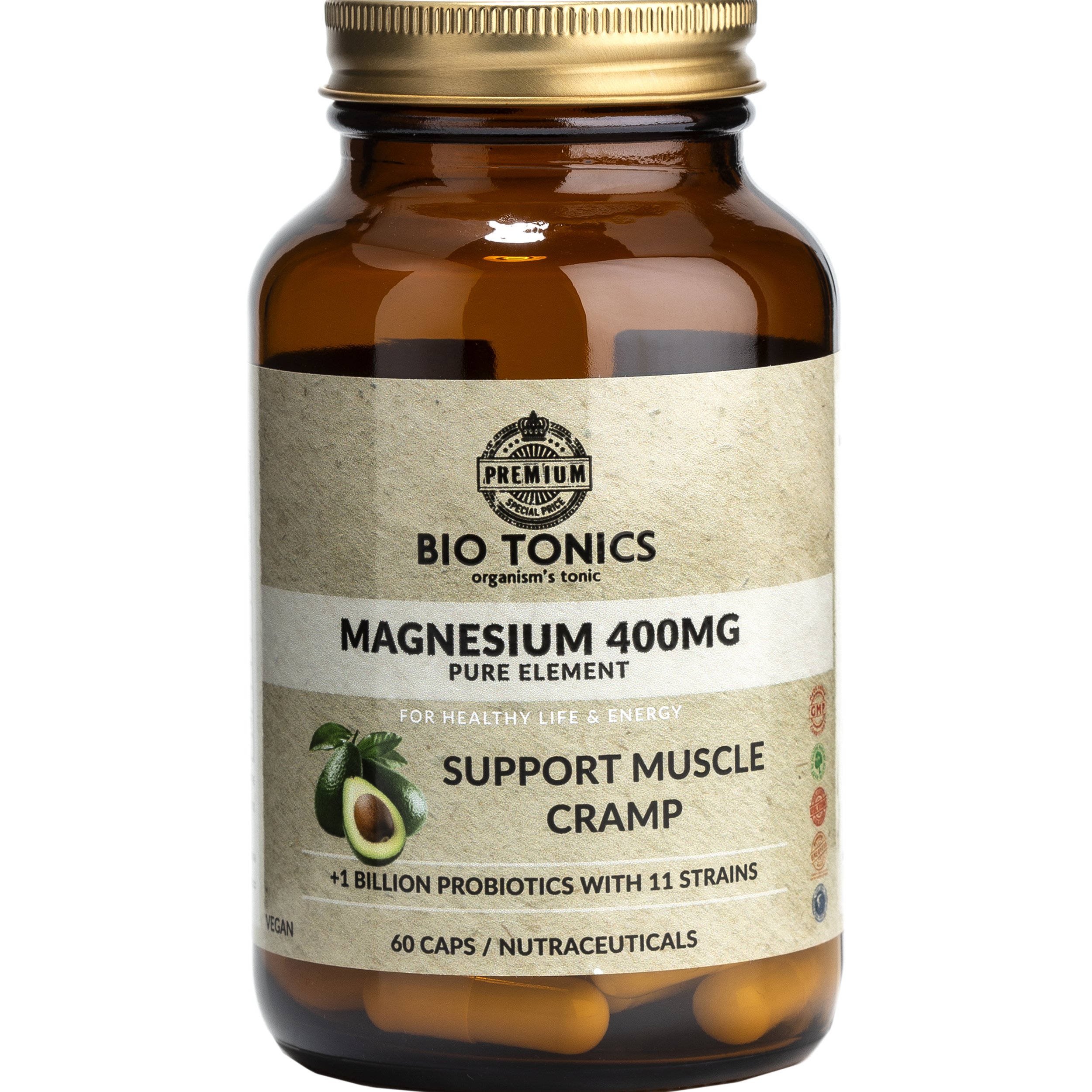 Bio Tonics Magnesium 400mg 60caps | Pharm24.gr