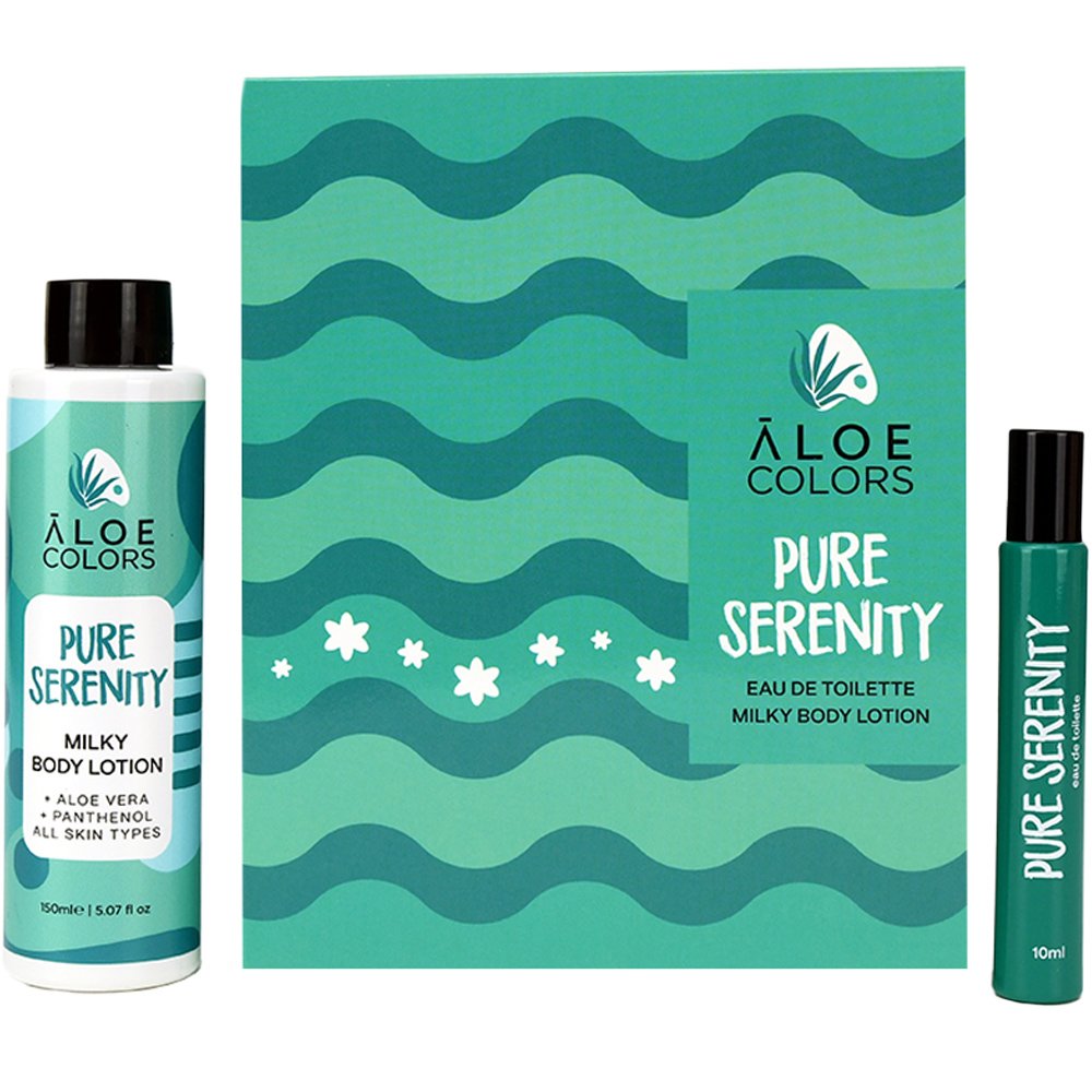 Aloe Colors Promo Pure Serenity Eau de Toilette 10ml & Milky Body Lotion 150ml | Pharm24.gr