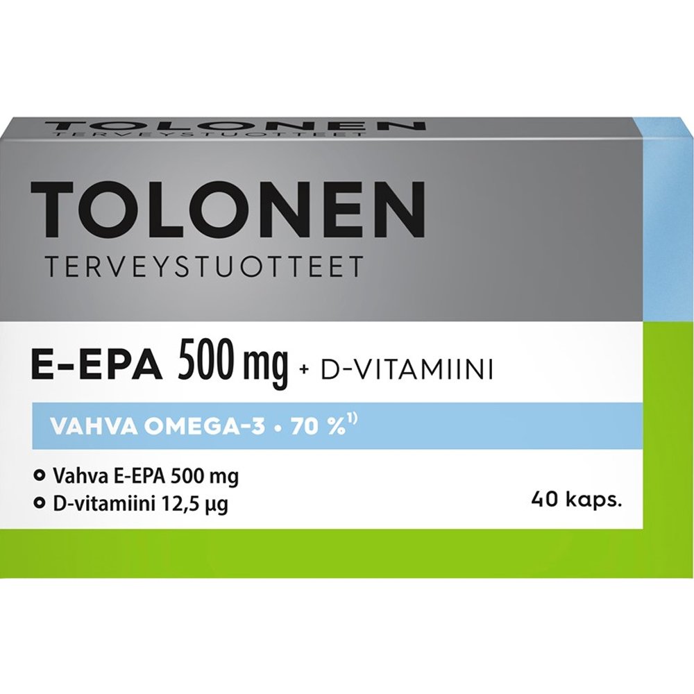 Tolonen E-EPA 500mg & Vitamin D 40caps | Pharm24.gr