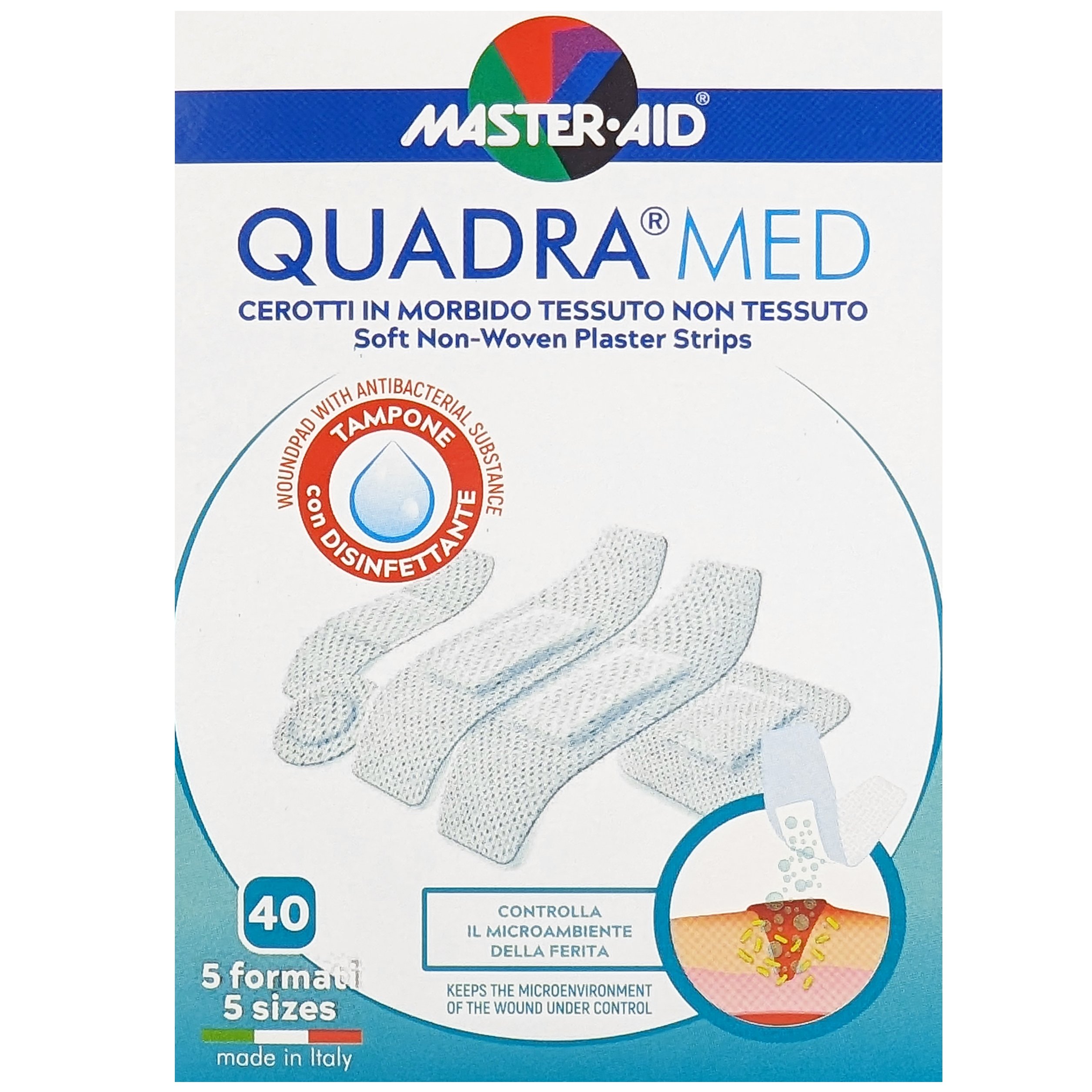 Master Aid Quadra Med Soft Non-Woven Plaster Strips 40 Τεμάχια | Pharm24.gr