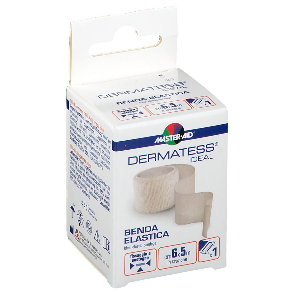 Master Aid Dermatess Ideal Elastic Bandage 6cm x 5m 1 Τεμάχιο | Pharm24.gr