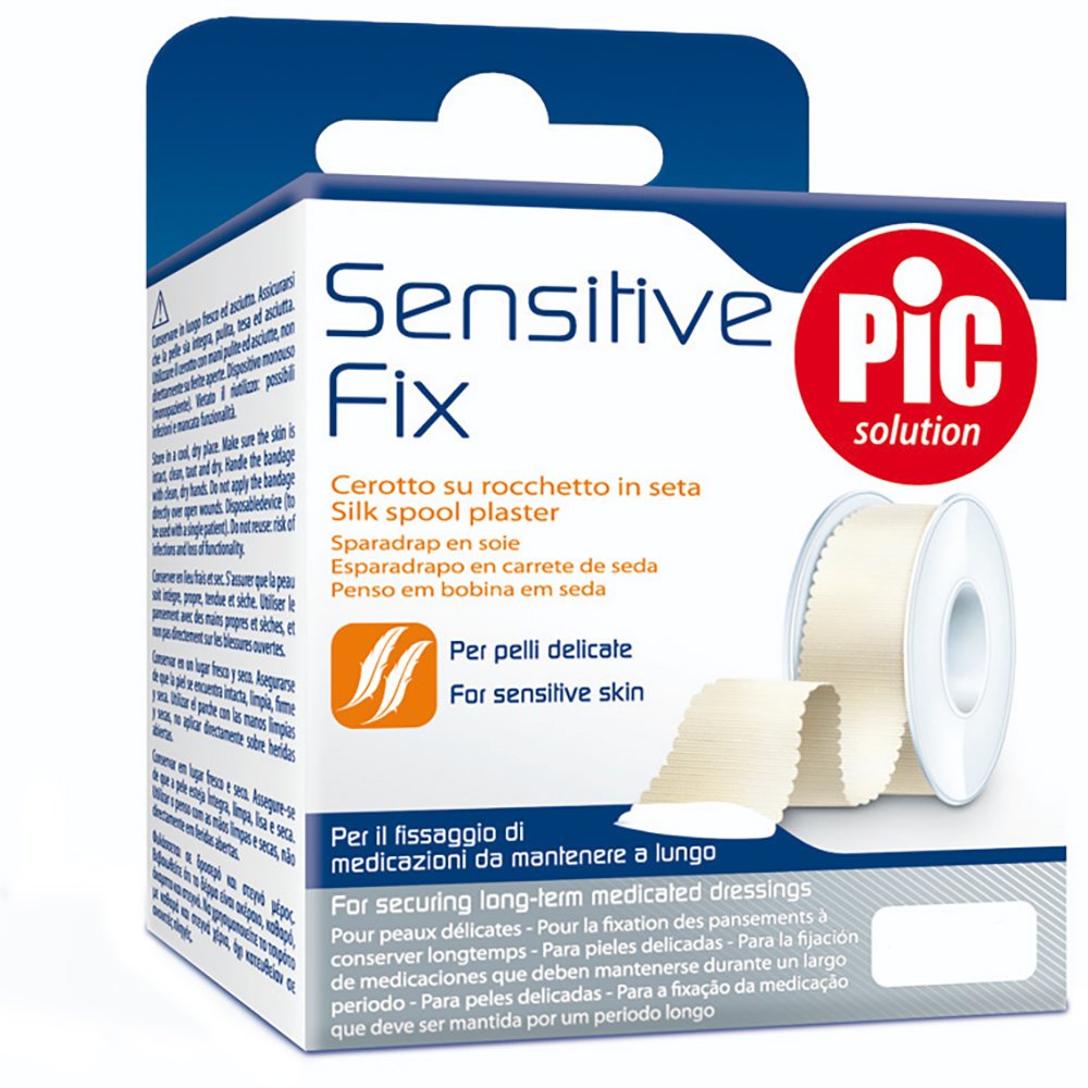 Pic Roll Sensitive Fix Silk Spool Plaster 2.5cm x 5m, 1 Τεμάχιο ...
