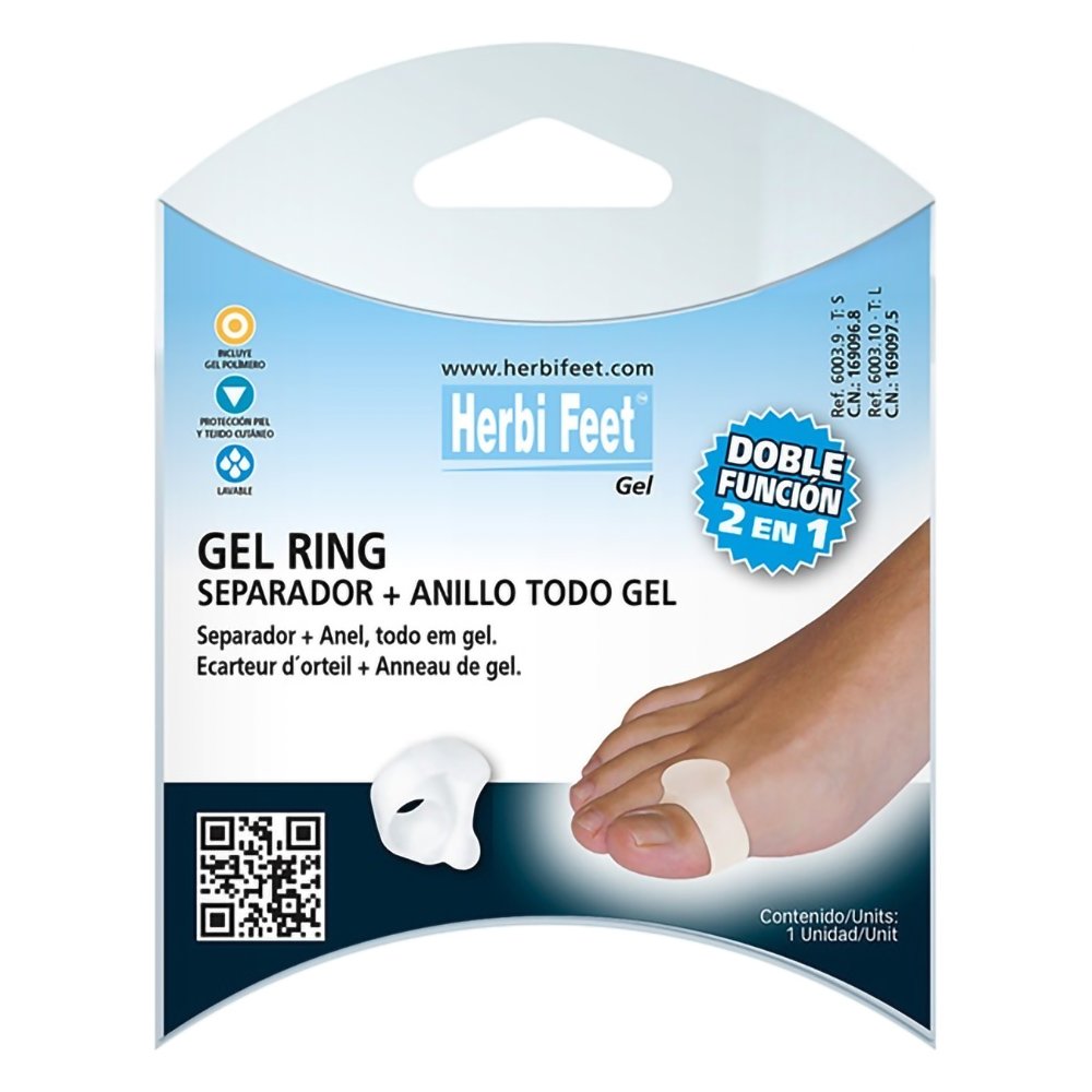 Herbi Feet Gel Ring Toe Spreader & Ring Μπεζ 1 Τεμάχιο - Small | Pharm24.gr