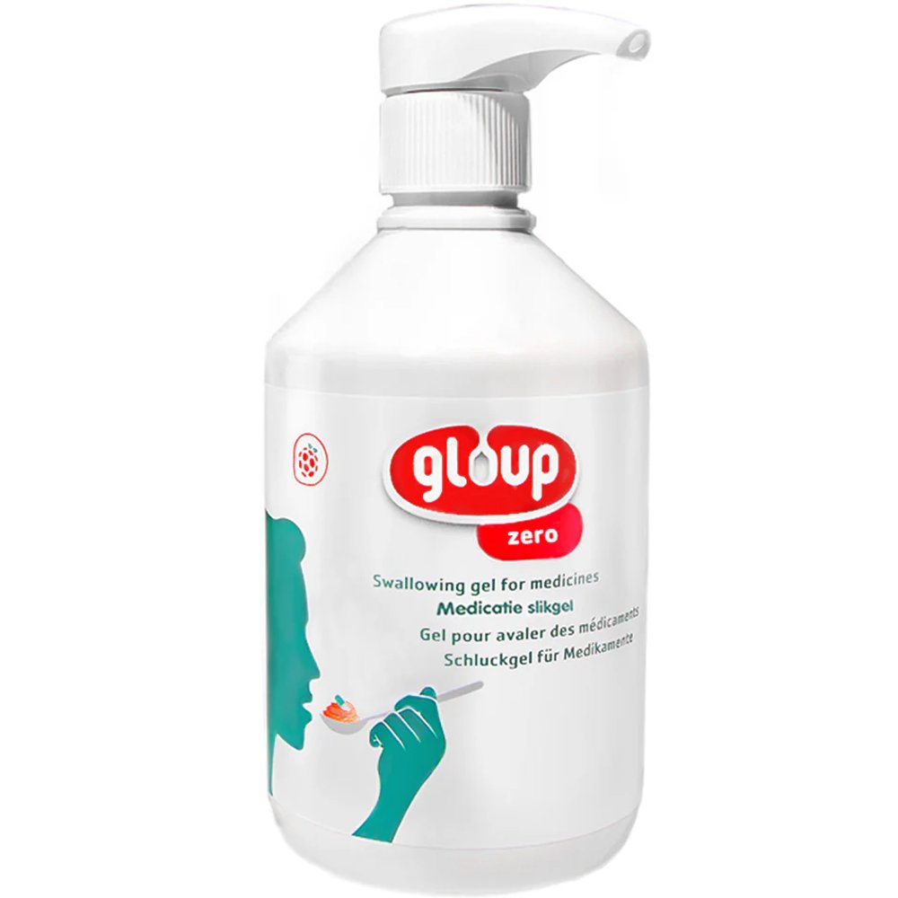 Gloup Zero Swallowing Gel for Medicines Raspberry 500ml | Pharm24.gr