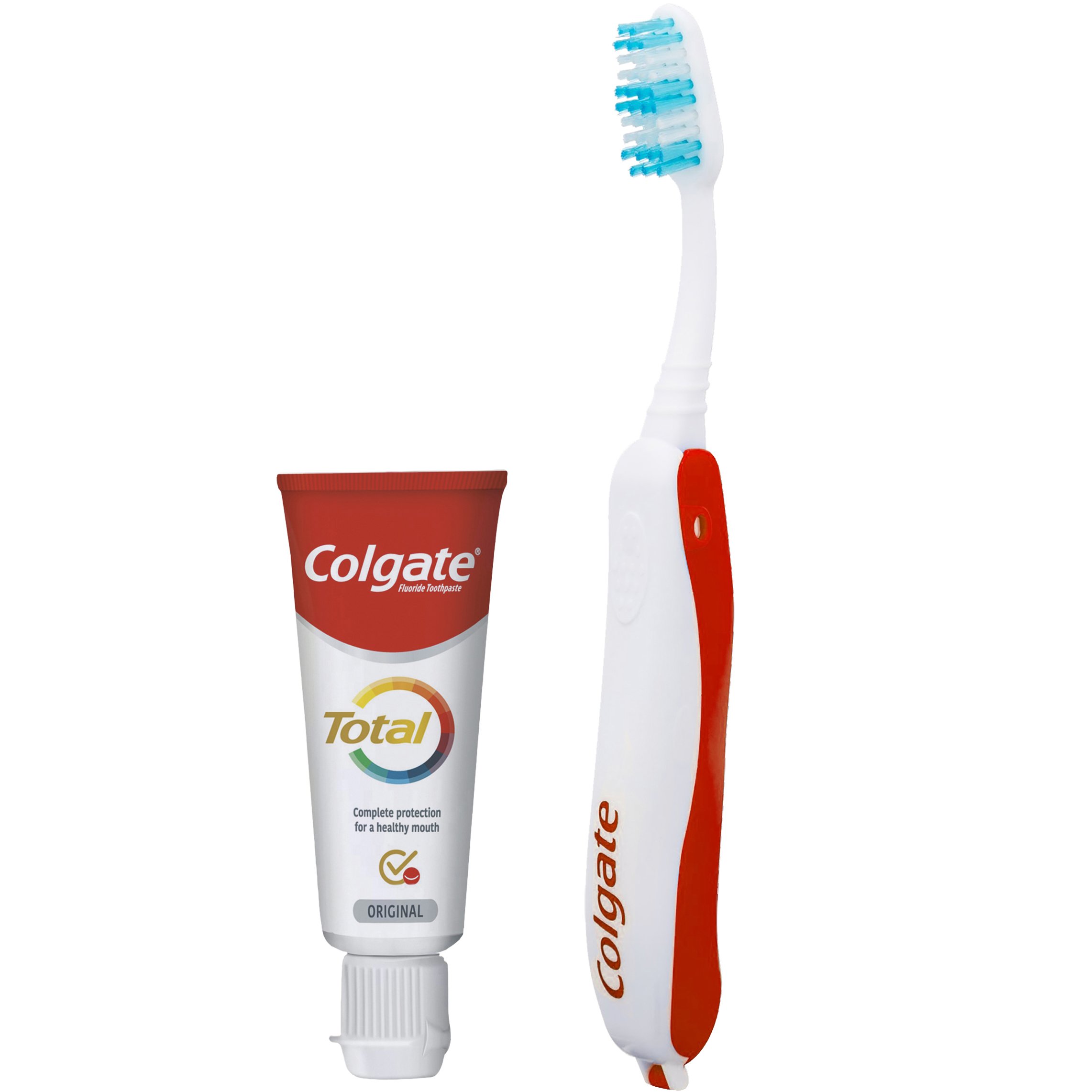 Colgate Promo Foldable Soft Toothbrush Κόκκινο 1 Τεμάχιο & Total ...
