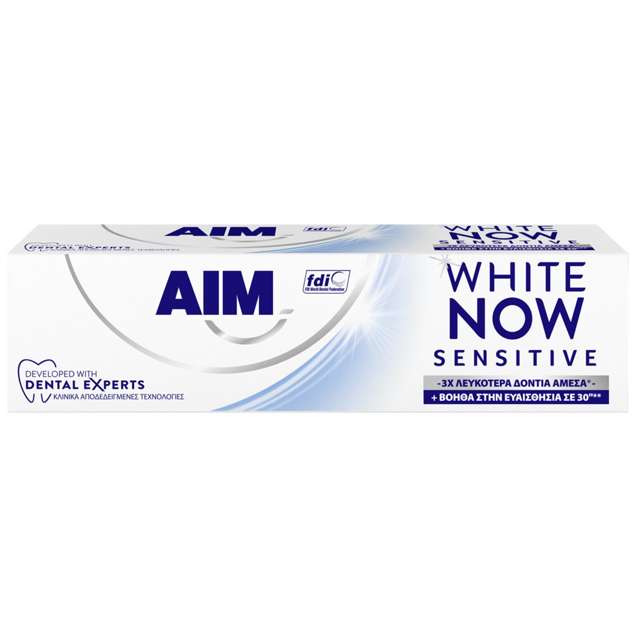 Aim White Now Sensitive Toothpaste 75ml | Pharm24.gr
