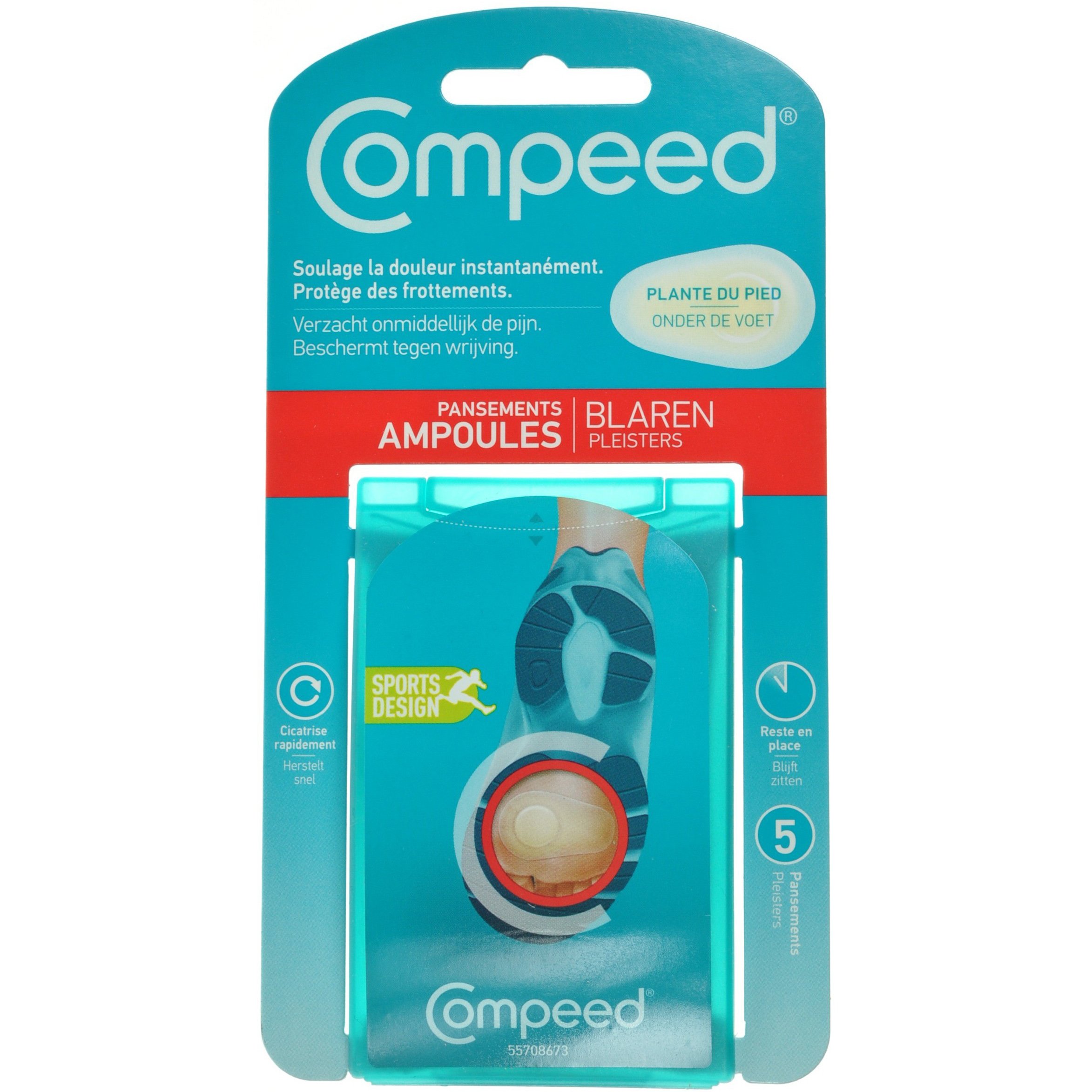 Compeed Επιθέματα για Φουσκάλες Κάτω Από το Πέλμα 5 Τεμάχια | Pharm24.gr