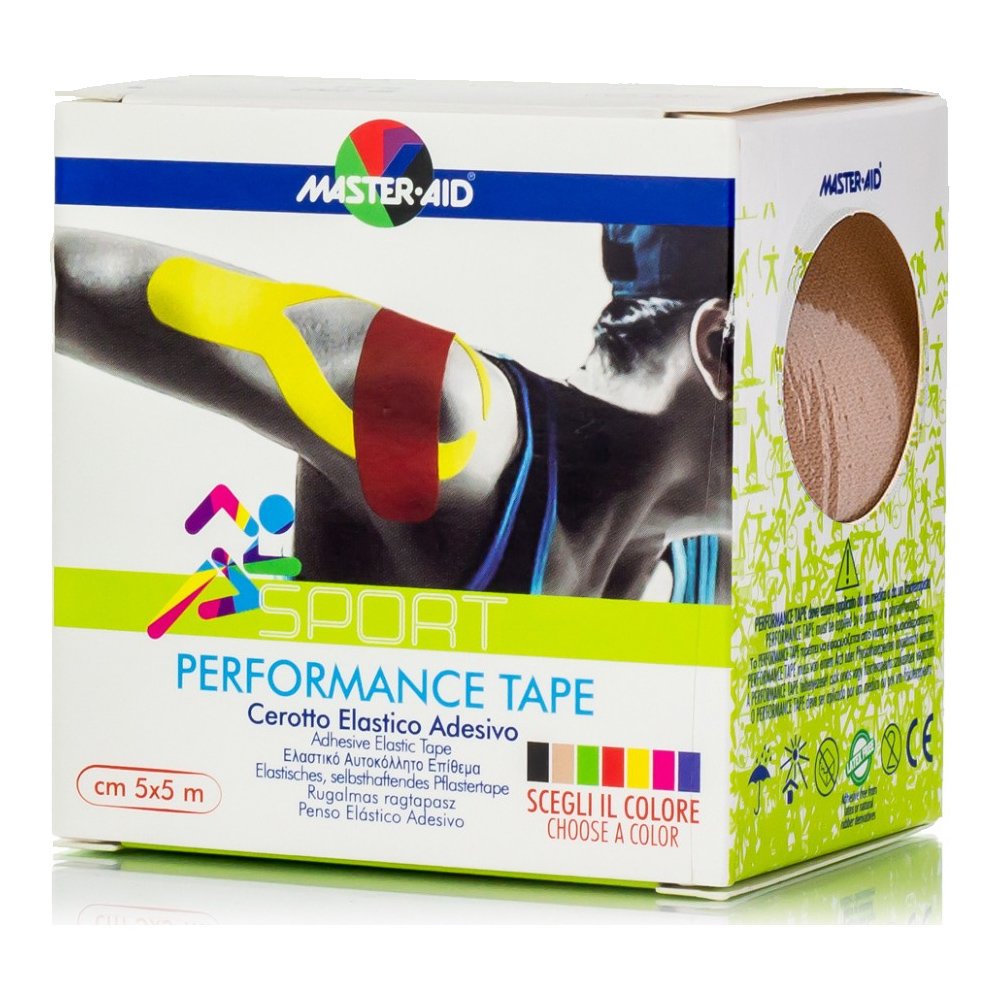 Master Aid Sport Performance Kinesio Adhesive Elastic Tape Μπεζ 5mx5cm ...